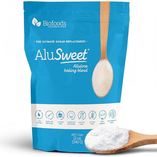 Alusweet Allulose Sweetener Zero Calorie 12 oz 1:1 Sugar Substitute ...