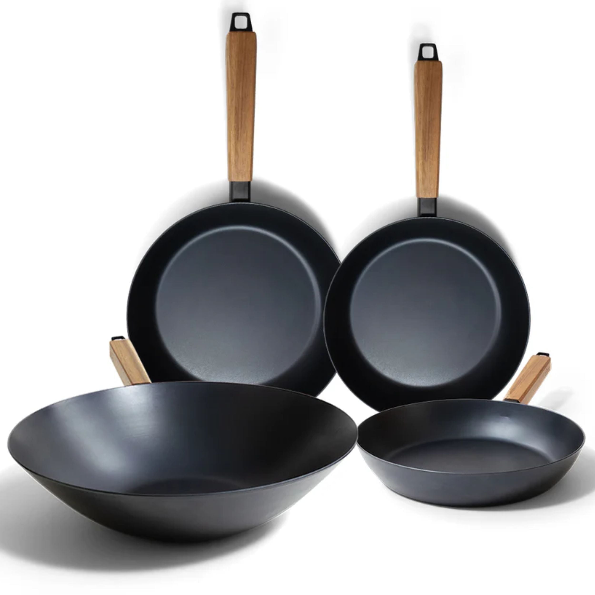 Alva Forest 4-Piece Professional Carbon Steel Cookware Set - Pre ...