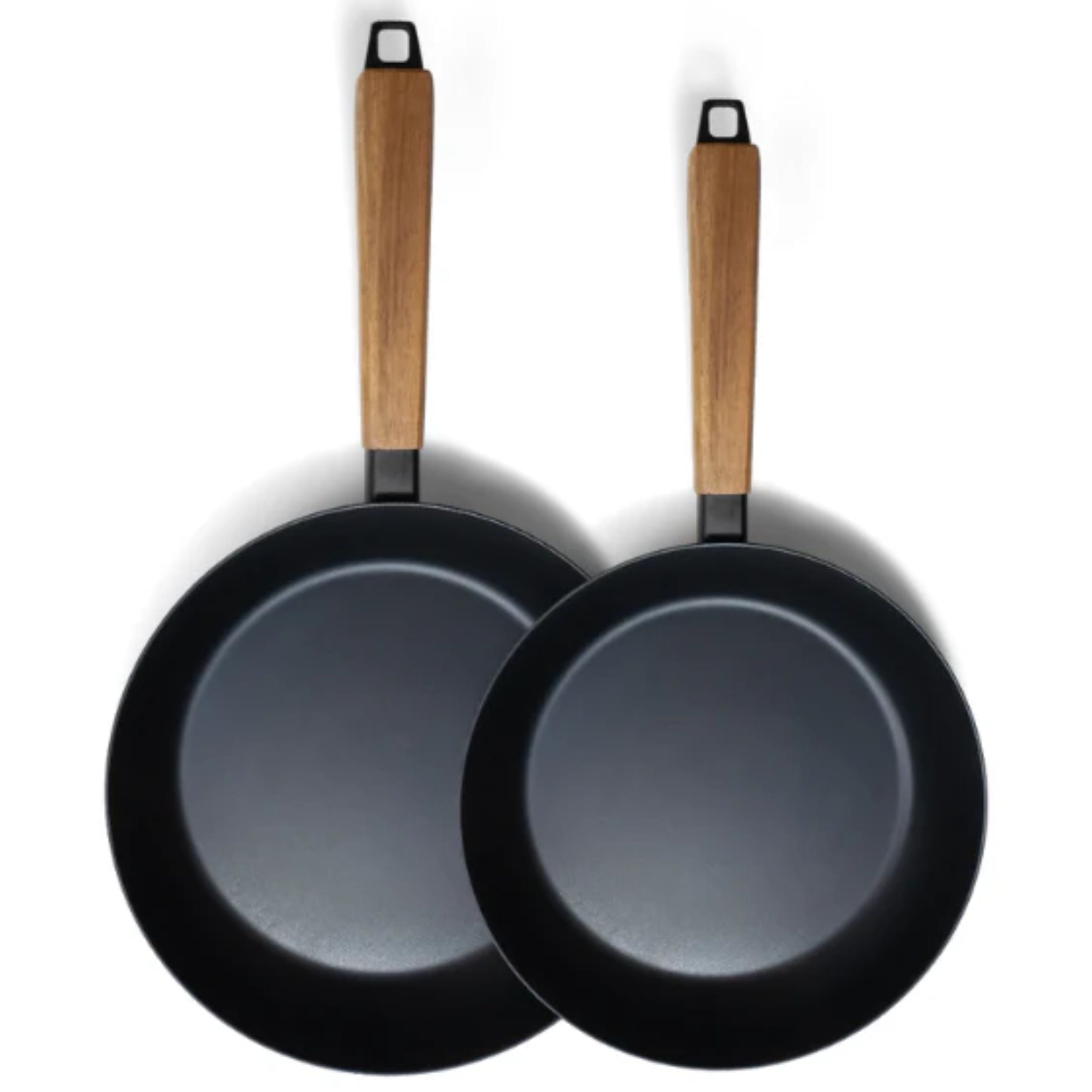 Alva Forest 8 & 11" Blue Carbon Steel Frying Pan Skillet, Non-Toxic Pre ...