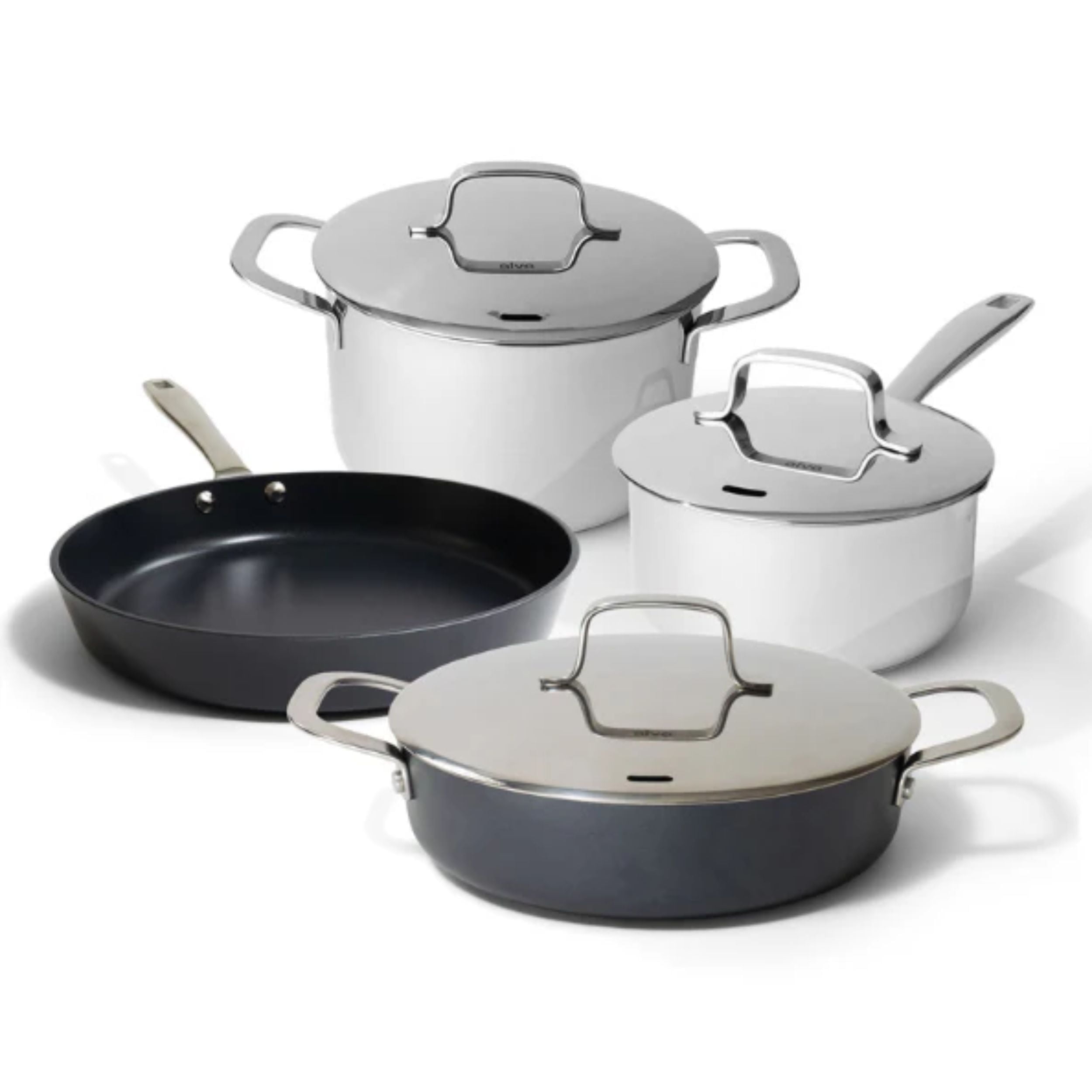 Alva Maestro 7-Piece Pots and Pans Set Non Toxic All Stovetop & Oven ...