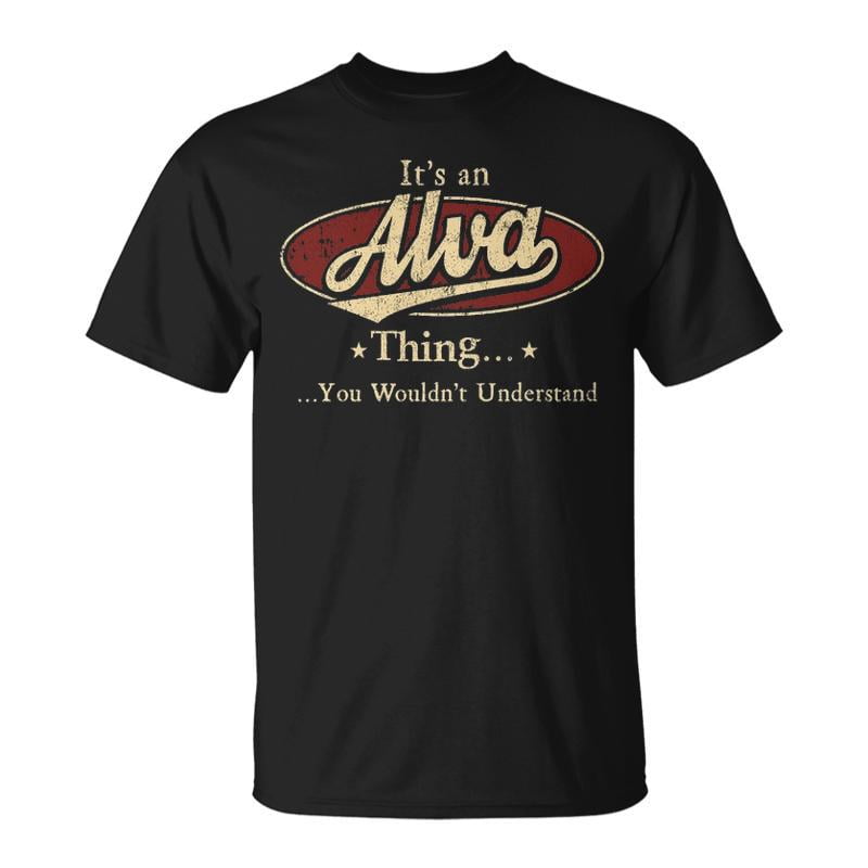 Alva Personalized Name Gifts Name Print S With Name Alva Unisex TShirt ...