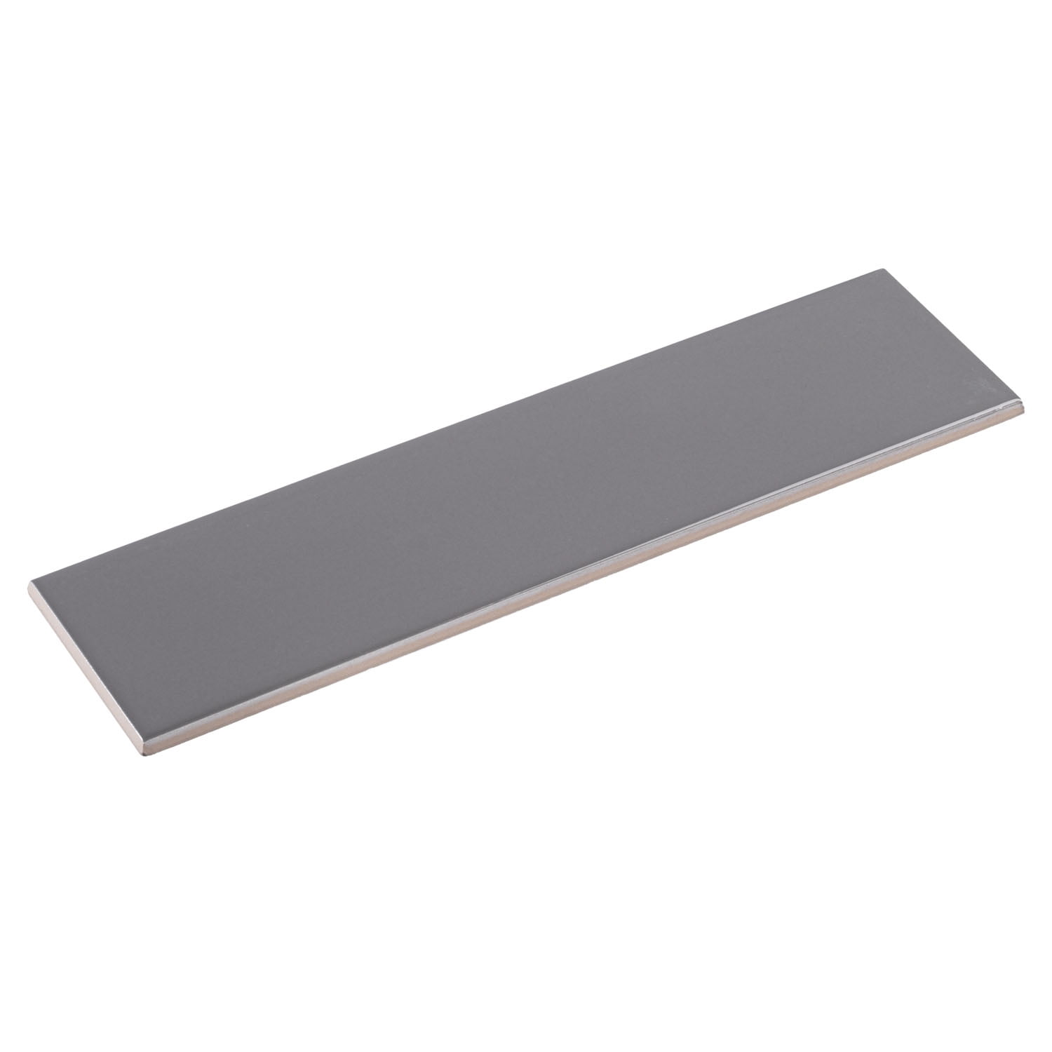 Alva Tatum Grey 3-in. x 12-in. Subway Glossy Ceramic Wall Tile ...
