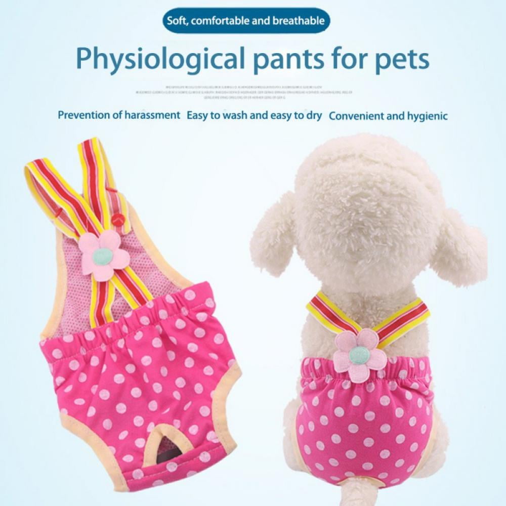 Alvage Dog Sanitary Pants, 6 Sizes Female Dog Doggy Puppy Diaper Nappy ...