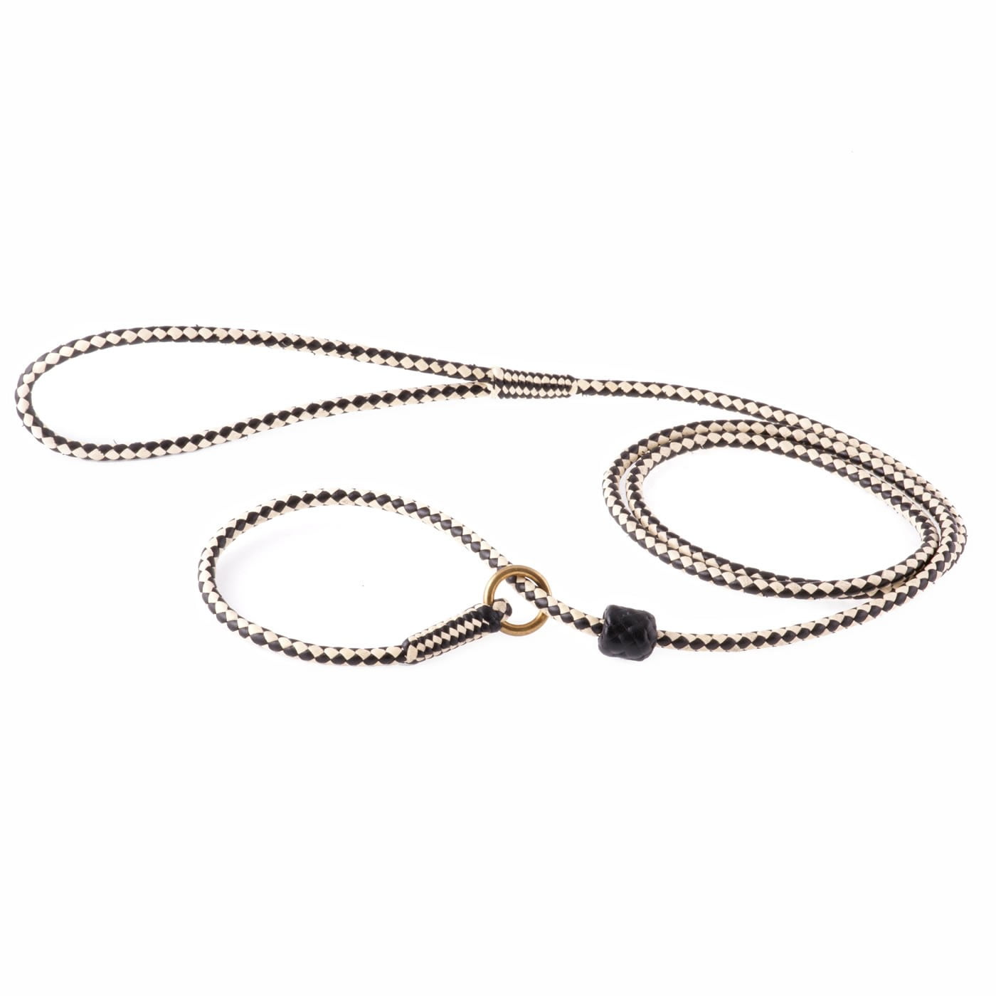 Alvalley Braided Leather Dog Leashes with Stopper - Pet Slip Leads for ...