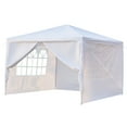 Alvantor 10x10ft White Instant Pop Up Canopy Tent,Slant Leg Portable ...