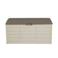 Alvantor 75 Gal 260L Brown Outdoor Storage Box, 44 x 21.3 x 19.3 Inches ...