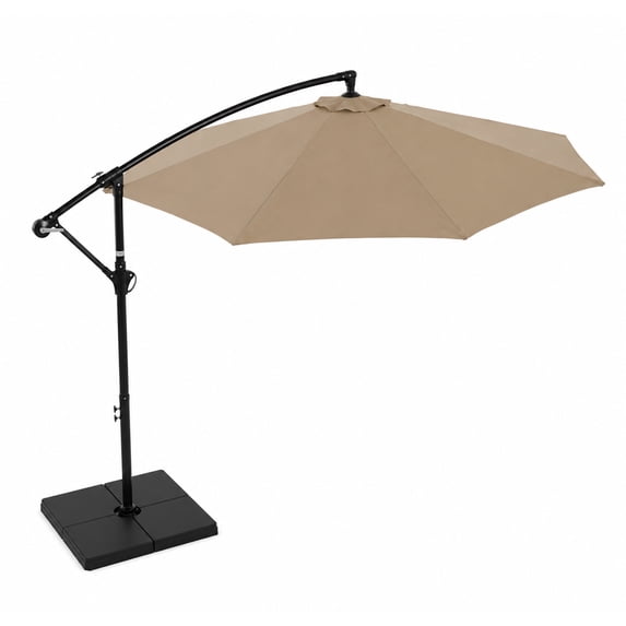 Alvantor 9.8ft Offset Patio Umbrella Hanging Cantilever Beach Umbrella ...