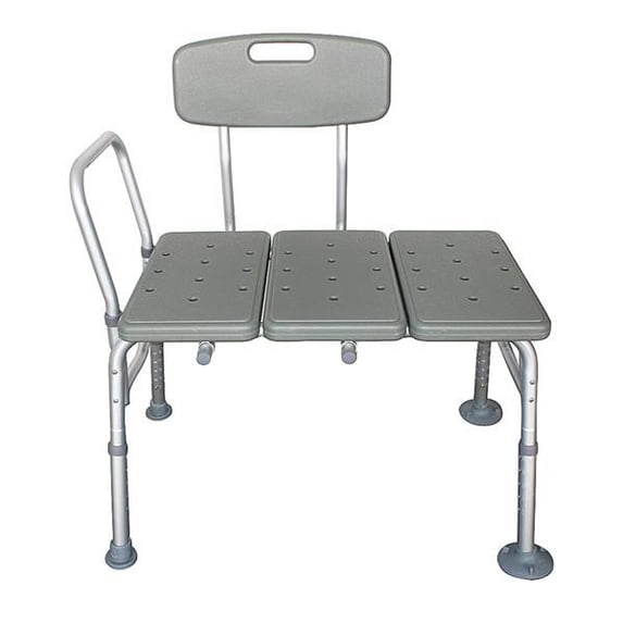 Alvantor Adjustable Tub Transfer Bench with Backrest and Arm, Non-slip ...