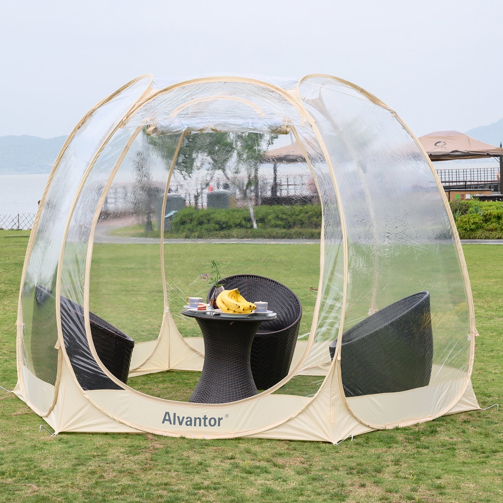 Alvantor Bubble Tent Pop up Canopy Outdoor Garden Gazebo 10'Lx10'W x7'H ...
