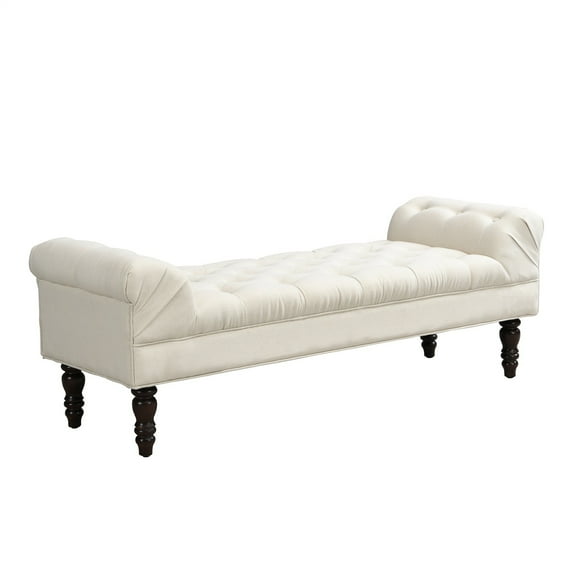 Alvantor Button Tufted End of Bed Benches Large Velvet Upholstered ...