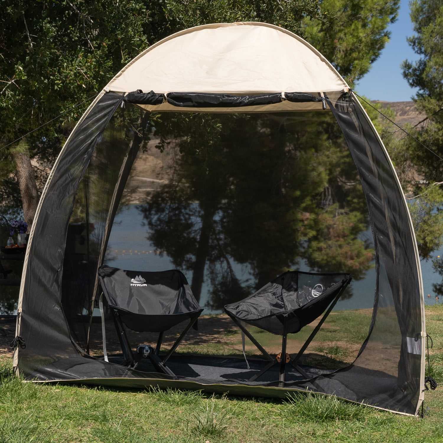 Alvantor Camping Gazebo Tent, 7'x4'x6.5', 6 Sided Pop-up Canopy Screen ...