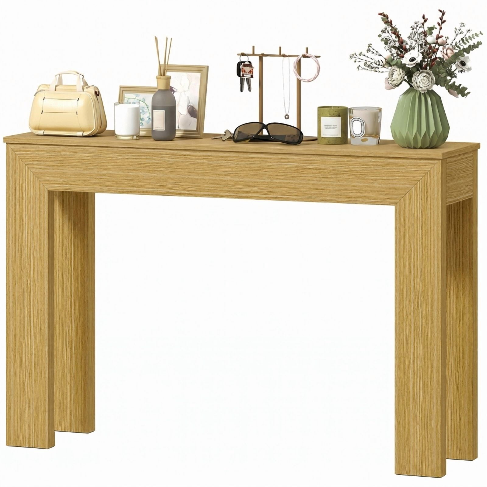 Alvantor Console Table Modern Narrow Entryway Table for Hallway 47.2 ...