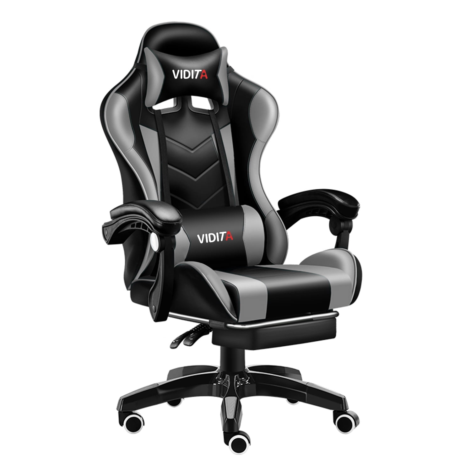 Alvantor Gaming Chair with Adjustable Footrest, High Back Ergonomic ...