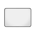Alvantor Metal Framed Rectangular HD Wall Mirror with Tempered Glass ...