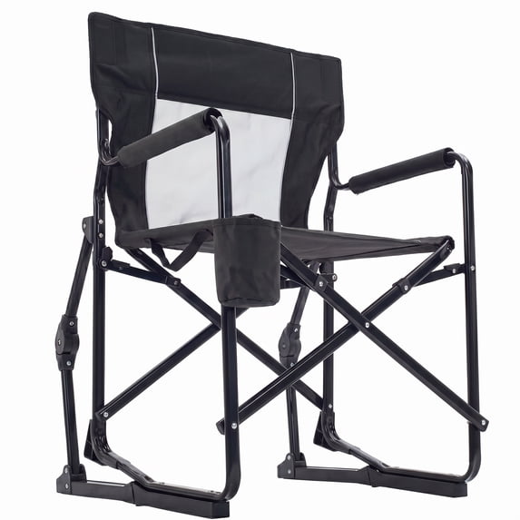 Alvantor Outdoor Folding Rocking Camping Chair, Portable Mesh Lawn ...