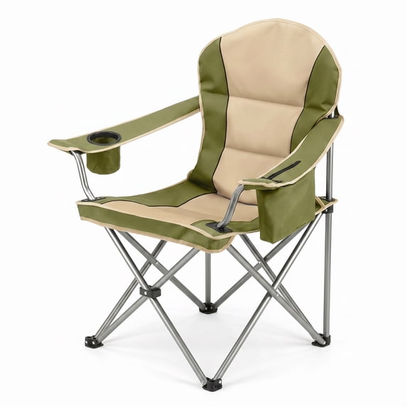 Alvantor Oversized Folding Camping Chair, Heavy Duty Outdoor Chair with ...