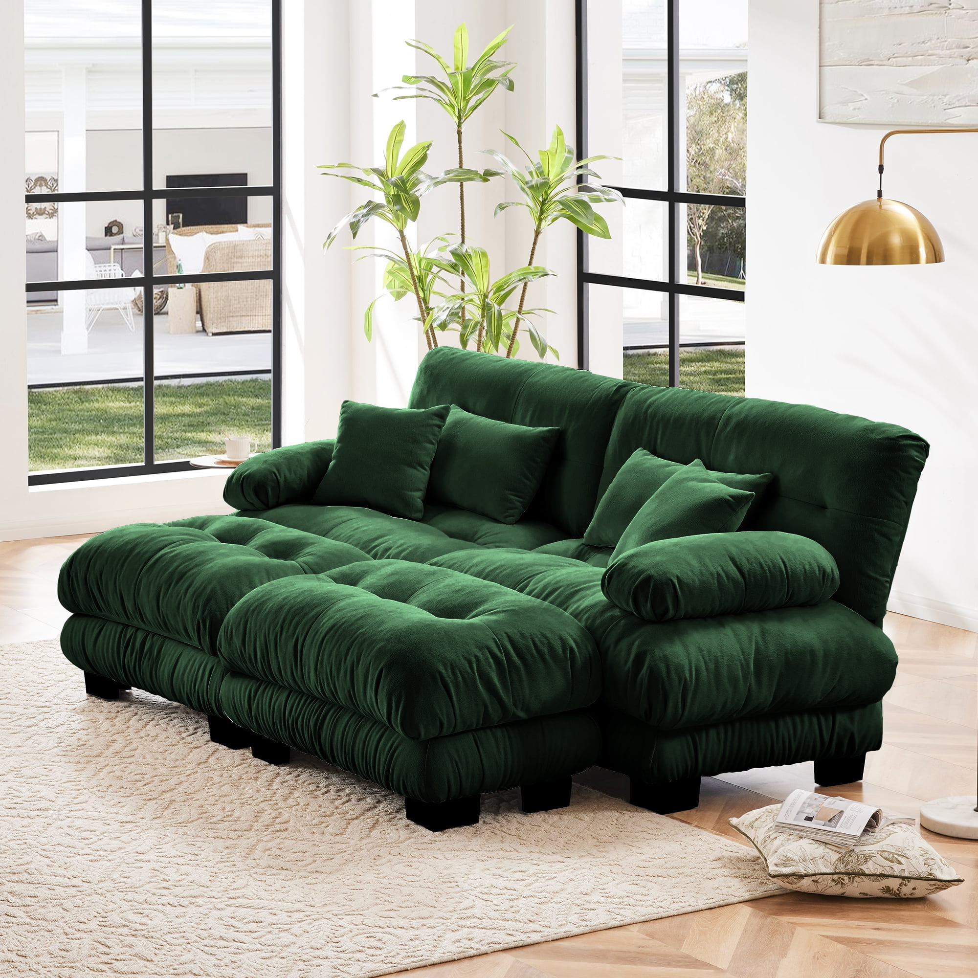 Alvantor Oversized Modular Sectional Sofa 2 Seat U Shaped Cloud Couch ...