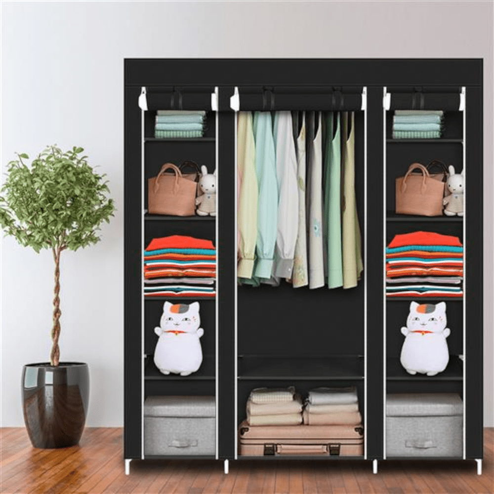 Alvantor Portable Closet Wardrobe 12-shelf Fabric Clothes Storage ...
