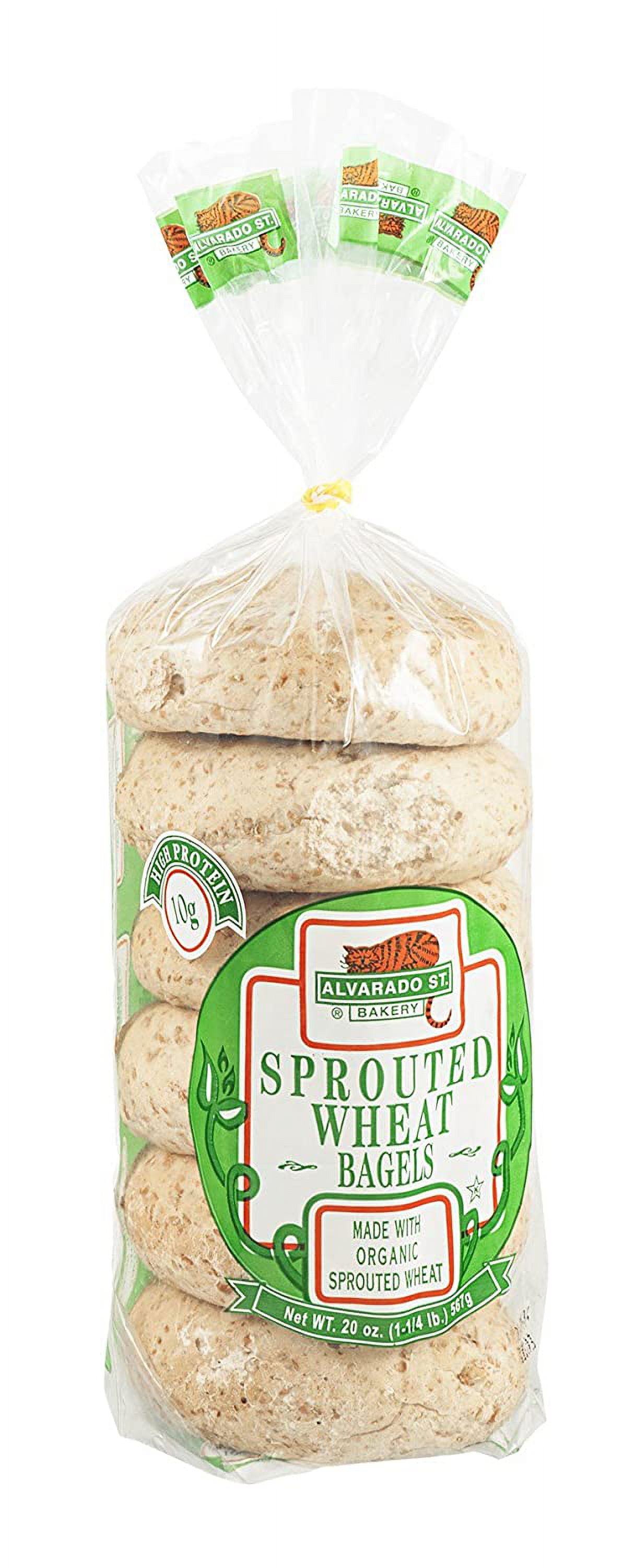Alvarado Street Bakery Organic Sprouted Wheat Original Bagel, 20 Ounce ...
