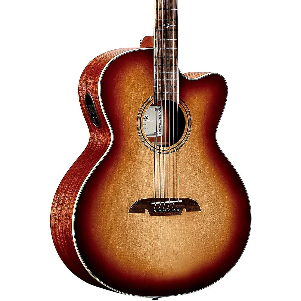 Alvarez ABT60CE Baritone Acoustic-Electric Guitar Shadow Burst ...