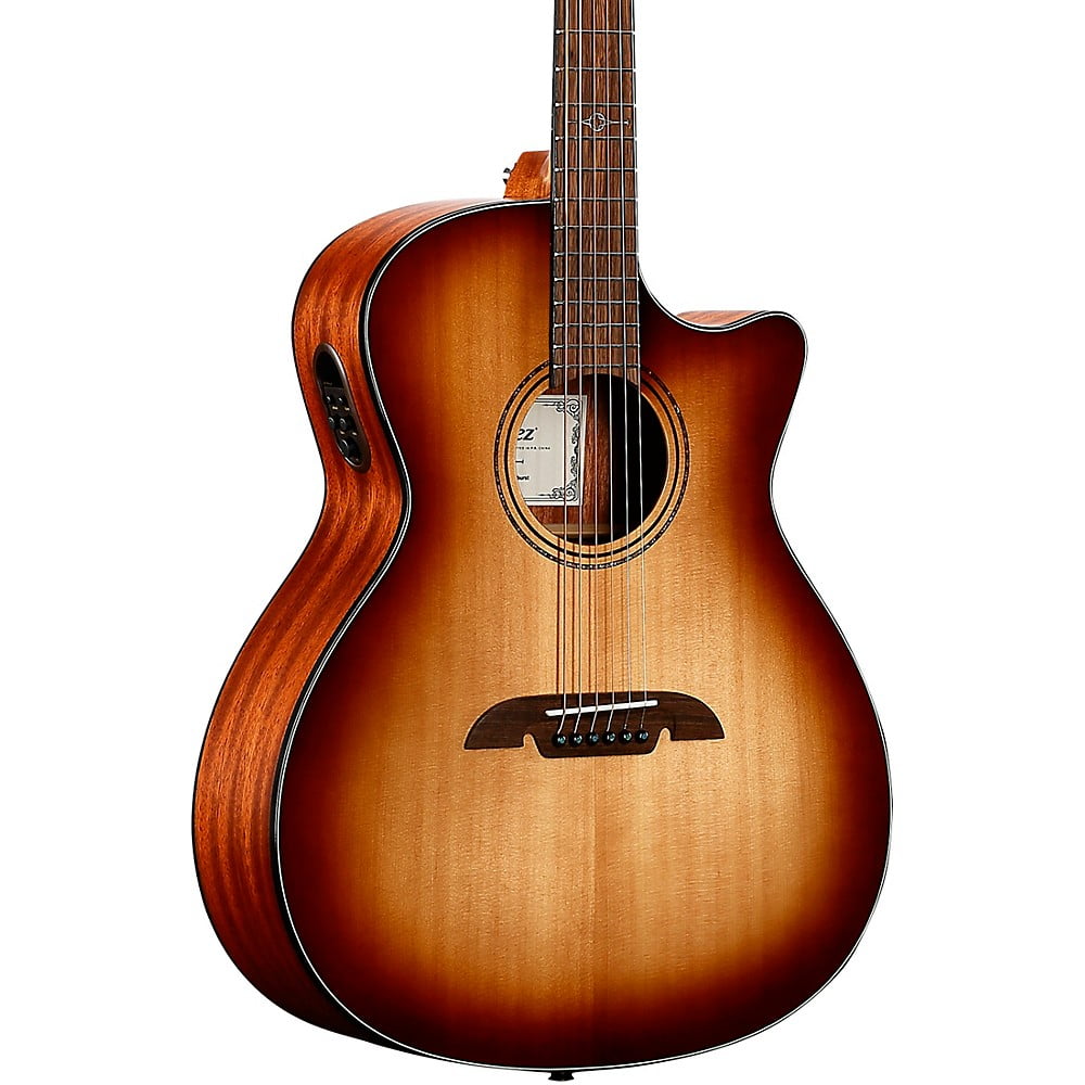 Alvarez AG60CE Grand Auditorium Acoustic-Electric Guitar Shadow Burst ...