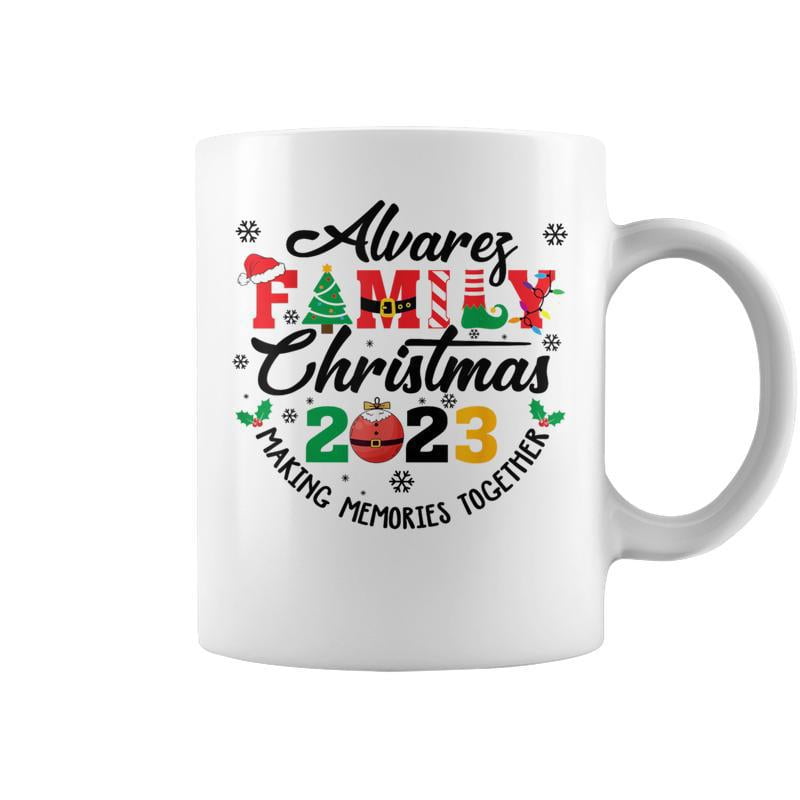 Alvarez Family Name Christmas Matching Surname Xmas Coffee Mugs ...