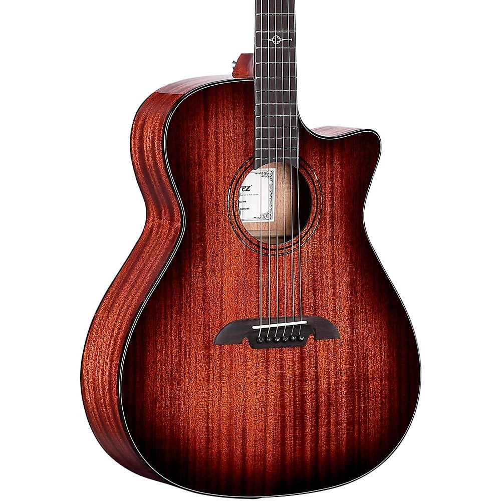 Alvarez MG66CE Grand Auditorium Acoustic-Electric Guitar Shadow Burst ...