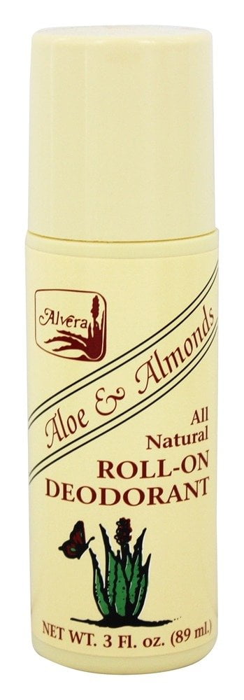 Alvera Natural, Vegan Roll-on Deodorant with Aloe and Almonds, Herbal ...