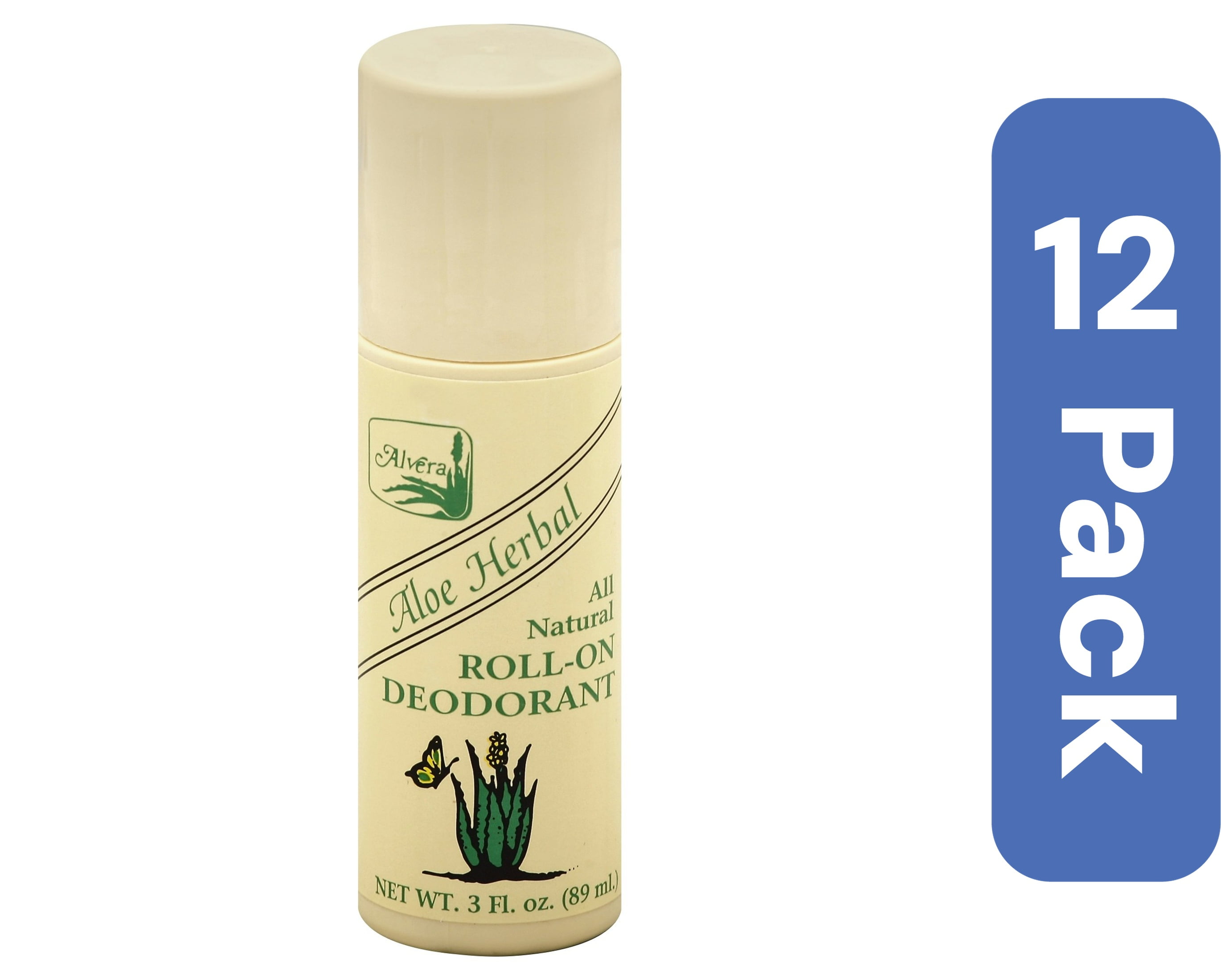 Alvera Aloe Vera Deodorant Herb 3 oz (Pack Of 12) - Walmart.com