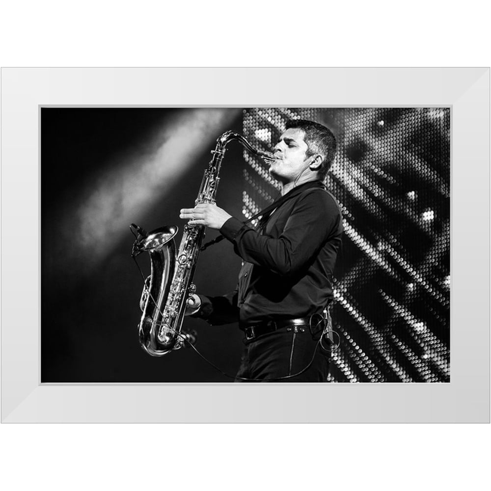 Alves, Fernando 32x23 White Modern Wood Framed Museum Art Print Titled ...