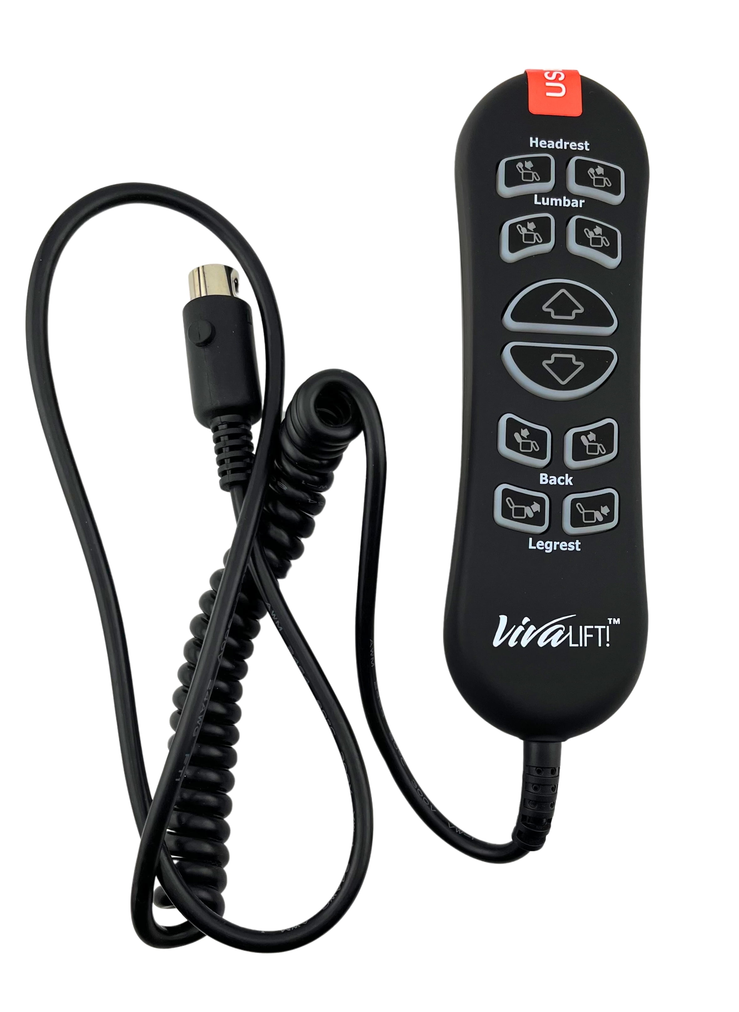 AlveyTech 10-Button 5-Pin Replacement Remote Hand Control for Pride ...