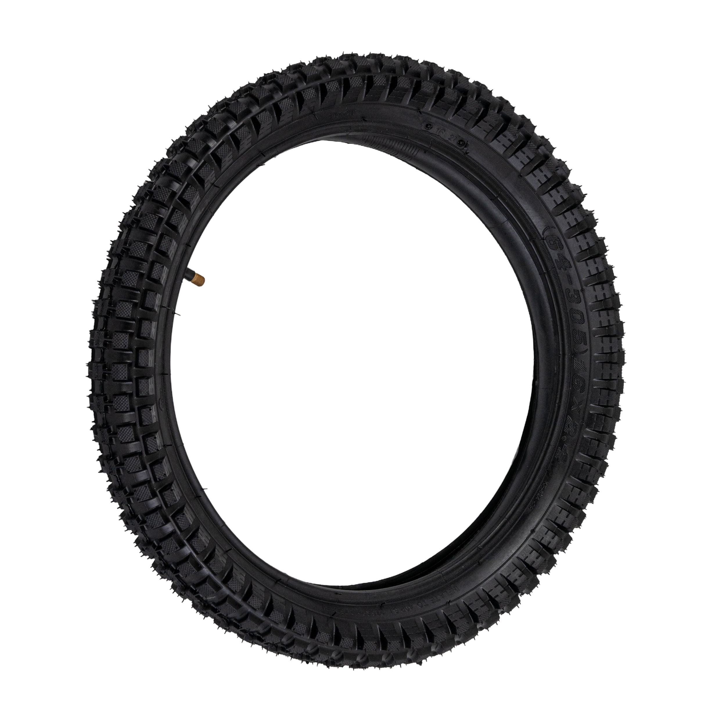 AlveyTech 16x2.4 (64-305) Front Tire and Tube Set with Q204 Knobby ...