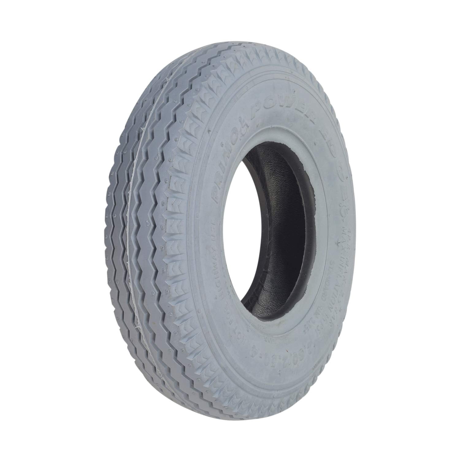 AlveyTech 2.80/2.50-4 Pneumatic Mobility Tire with Power Edge Sawtooth ...