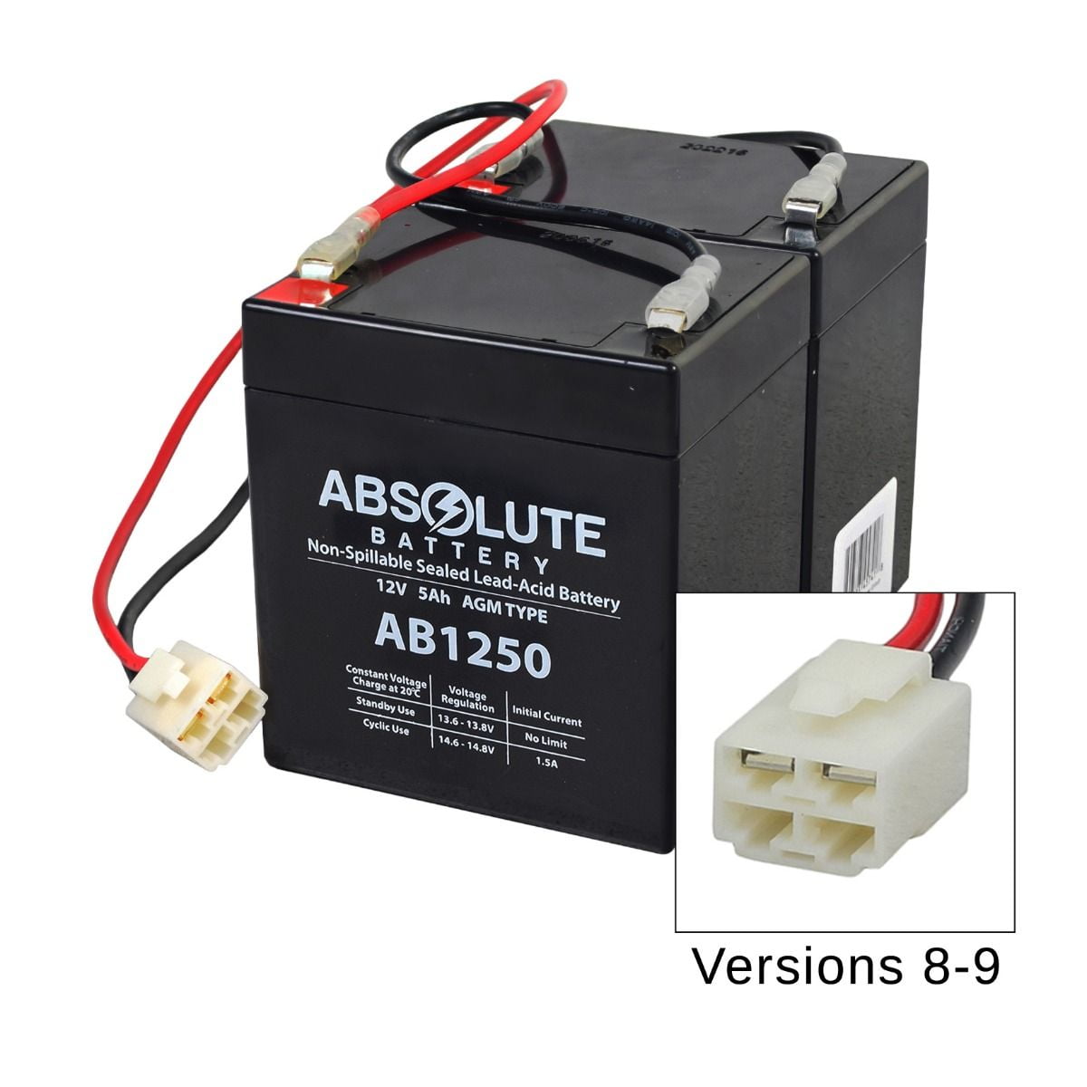 AlveyTech 24 Volt Battery Pack (5 Ah Versions 8-9) for the Razor E100 ...