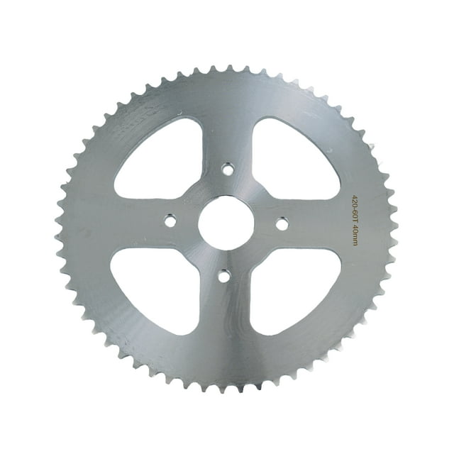 AlveyTech 60 Tooth Rear Sprocket for Mini Bike, #40/41/420 Chain, 163 ...