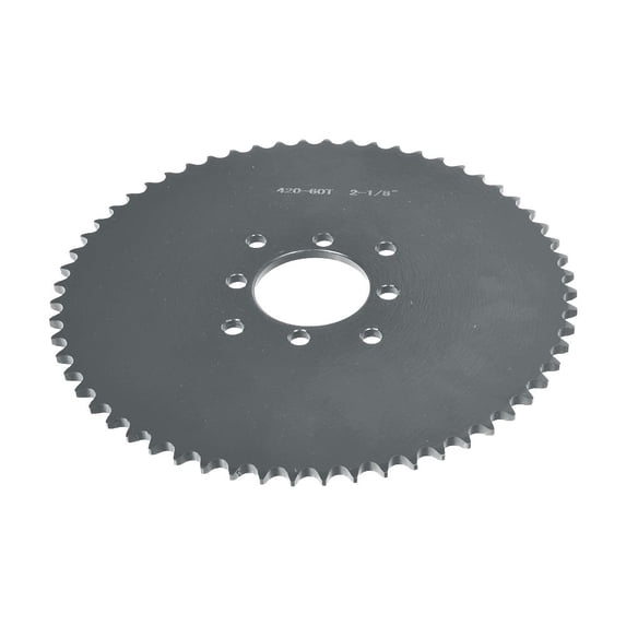 AlveyTech #40/41/420 Chain 60 Tooth Steel Sprocket - For Go-Kart, Mini ...