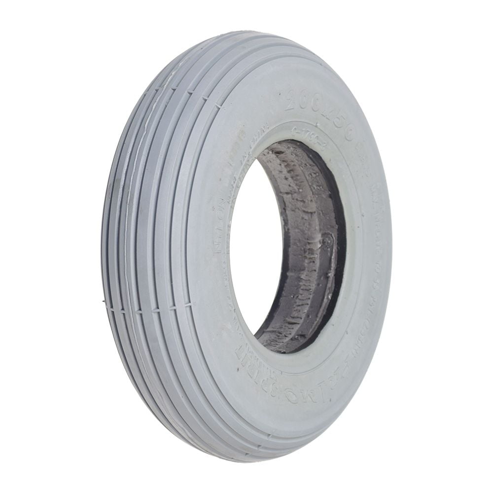 AlveyTech 8"x2"(200x50) Gray Foam-Filled Tire with C179G Tread ...