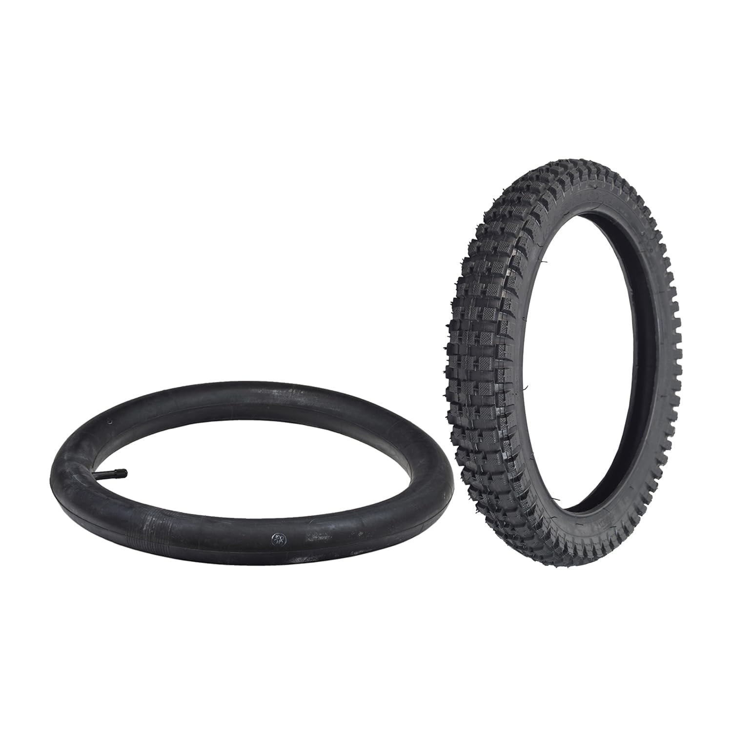 AlveyTech 90/100-14 (3.00/4.10-14) Tire & Tube for Dirt Bikes - Black 6 ...
