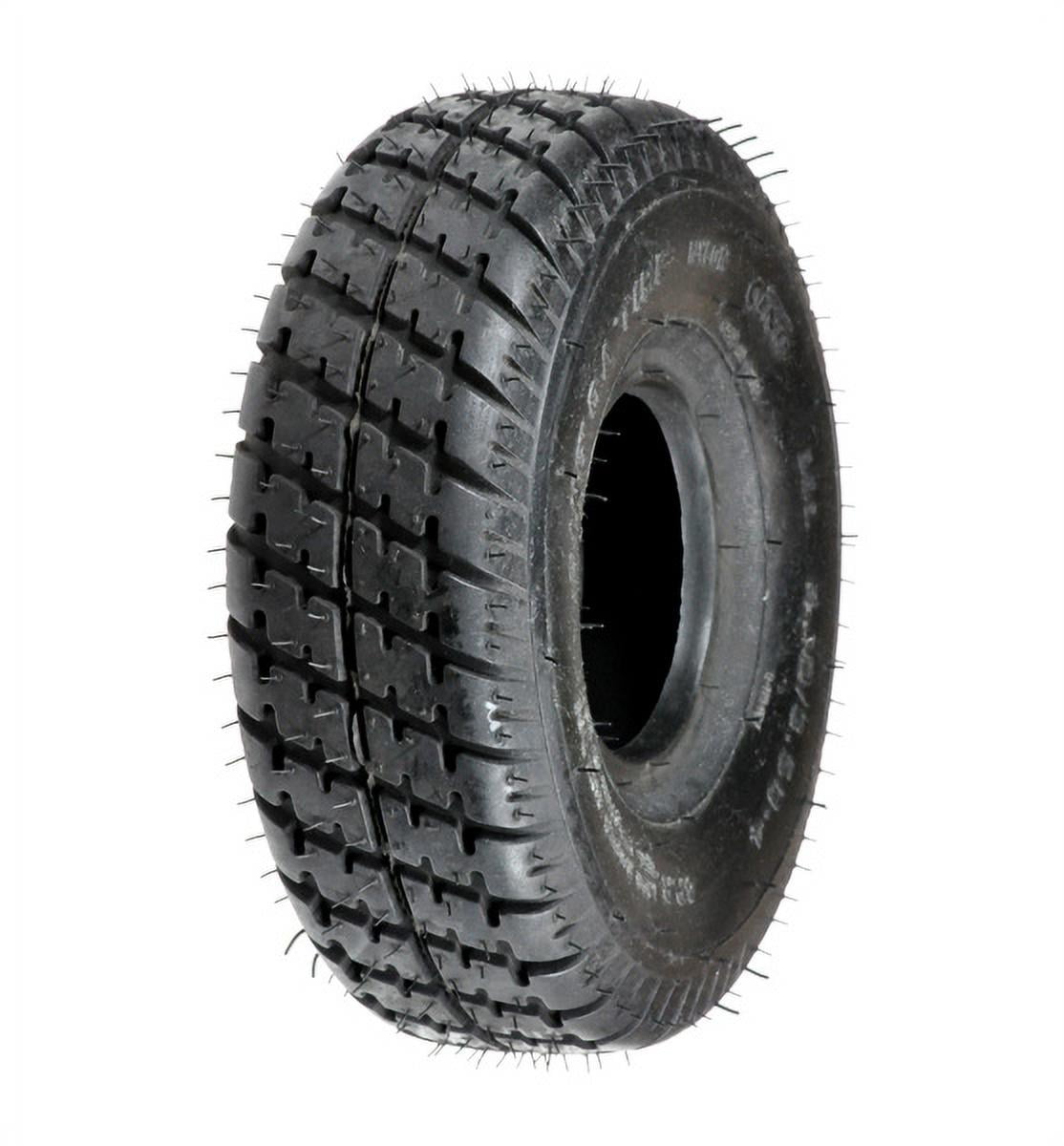 AlveyTech Black 4.10/3.50-4 Pneumatic Tire, Q110 Knobby Tread ...