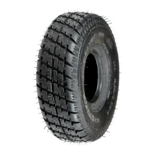 AlveyTech Black Pneumatic Tire - 4.10/3.50-4 with Q110 Knobby Tread for ...