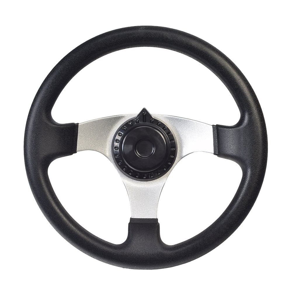 AlveyTech Go-Kart Steering Wheel with Cap for Kandi, Hammerhead, Roketa ...