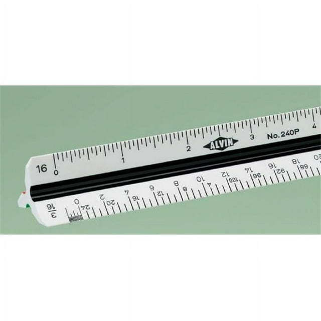 Alvin 12" High Impact Plastic Architect Triangular Scale - Walmart.com