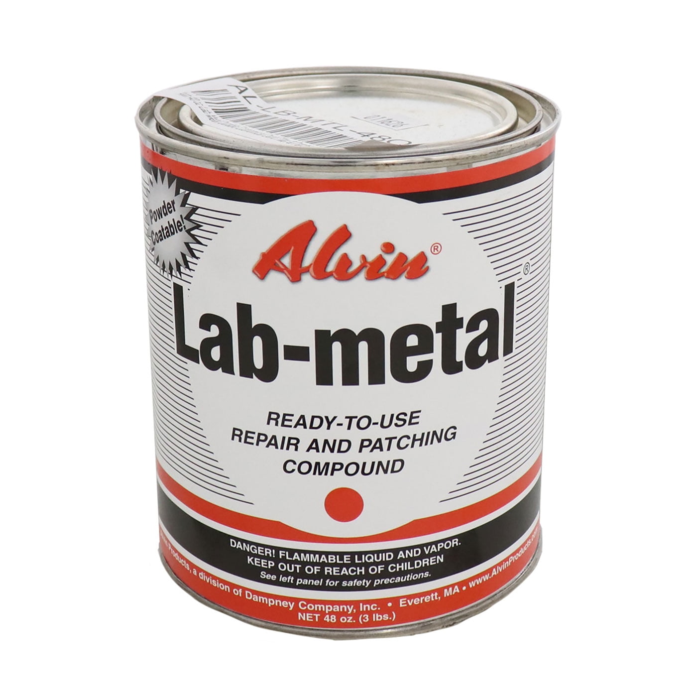 Alvin 48 oz Lab Metal Repair Putty, Dent Filler & Patching Compound ...