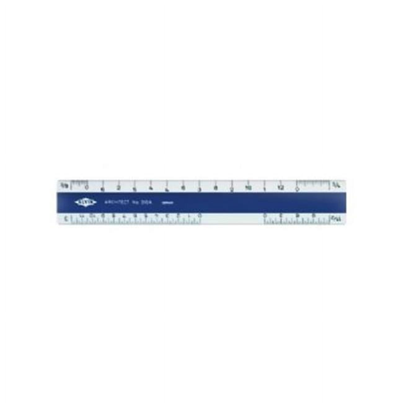 Alvin 6" White Plastic Flat Pocket Architect Scale - Walmart.com