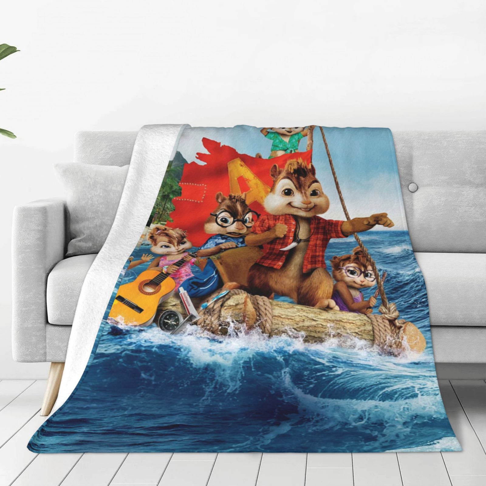 Alvin And The Chipmunk Blanket Cozy Warm Flannel Throw Blanket for ...