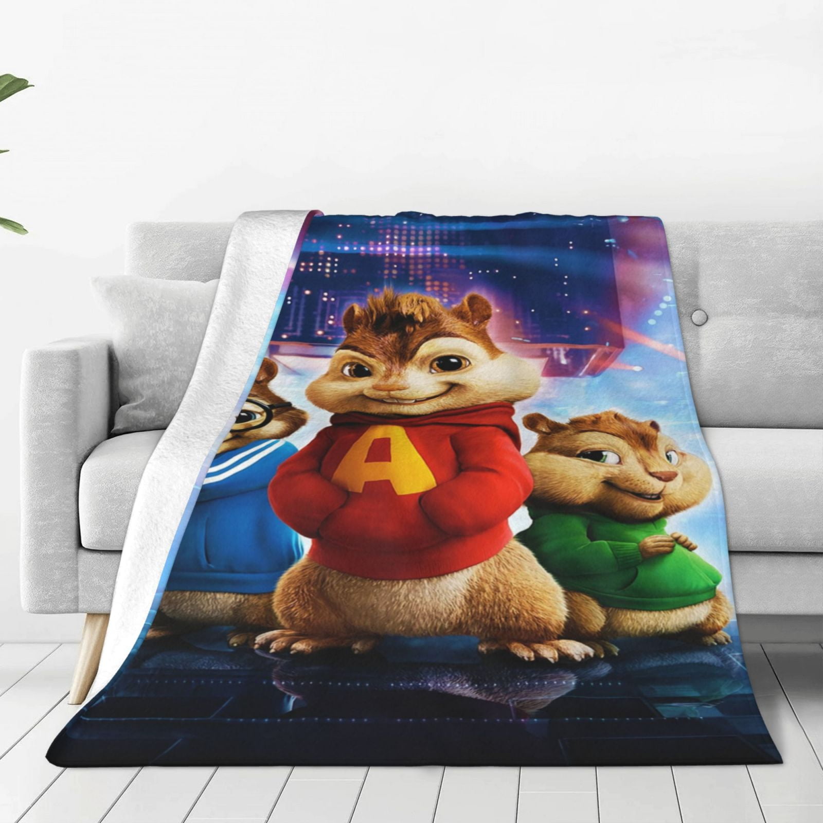 Alvin And The Chipmunk Blanket Cozy Warm Flannel Throw Blanket for ...