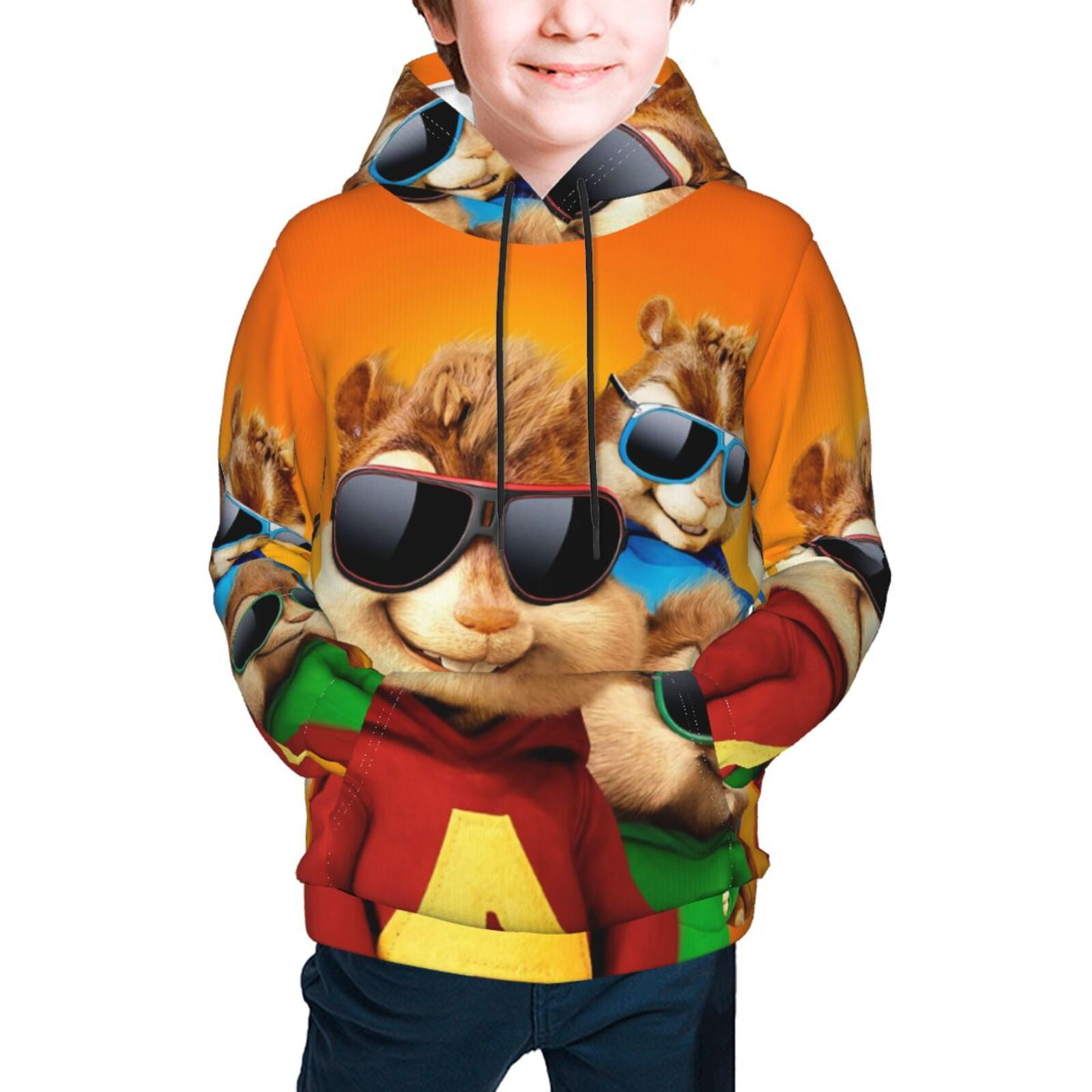 Alvin And The Chipmunk Cartoon Hoodie for Teen Boys Girls, Anime 3D ...