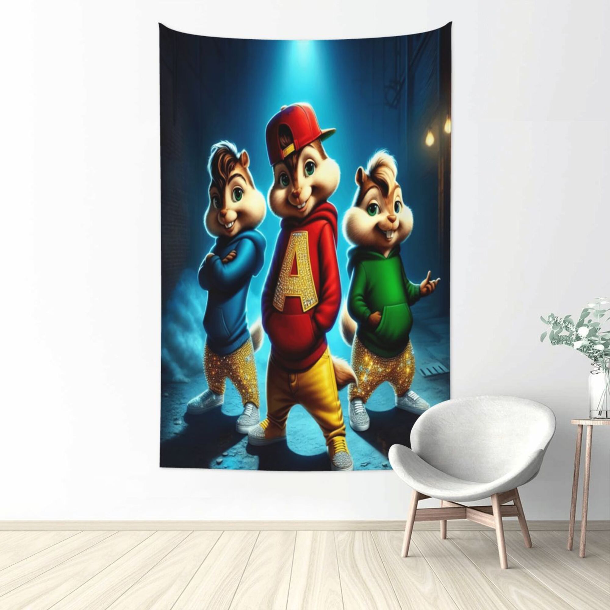 Alvin And The Chipmunk Tapestry Poster Printing Wall Hanging Tapestries ...
