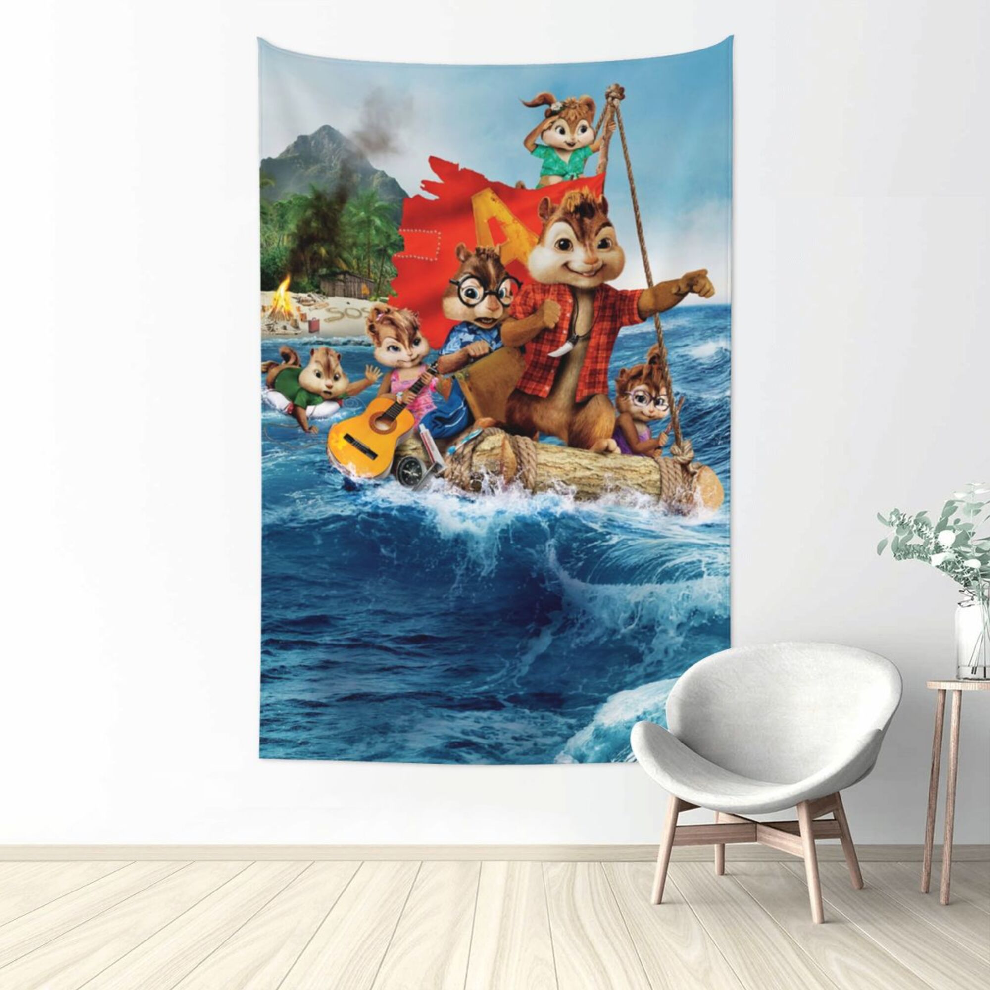 Alvin And The Chipmunk Tapestry Poster Printing Wall Hanging Tapestries ...