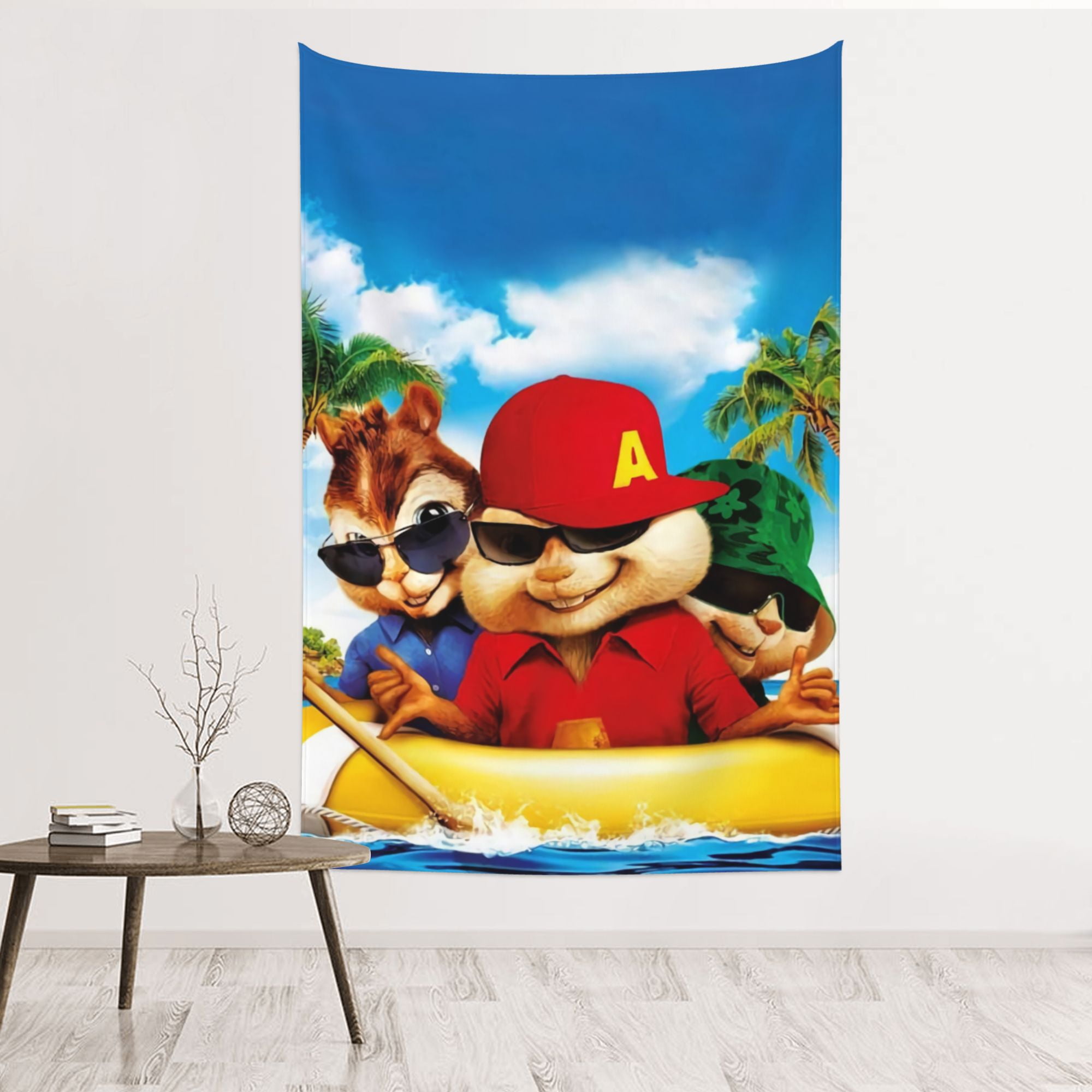 Alvin And The Chipmunk Tapestry Wall Hanging, Art Poster Decor ...